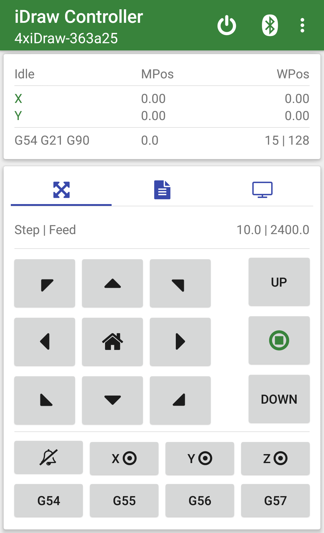 Machine Status Panel | iDraw Controller