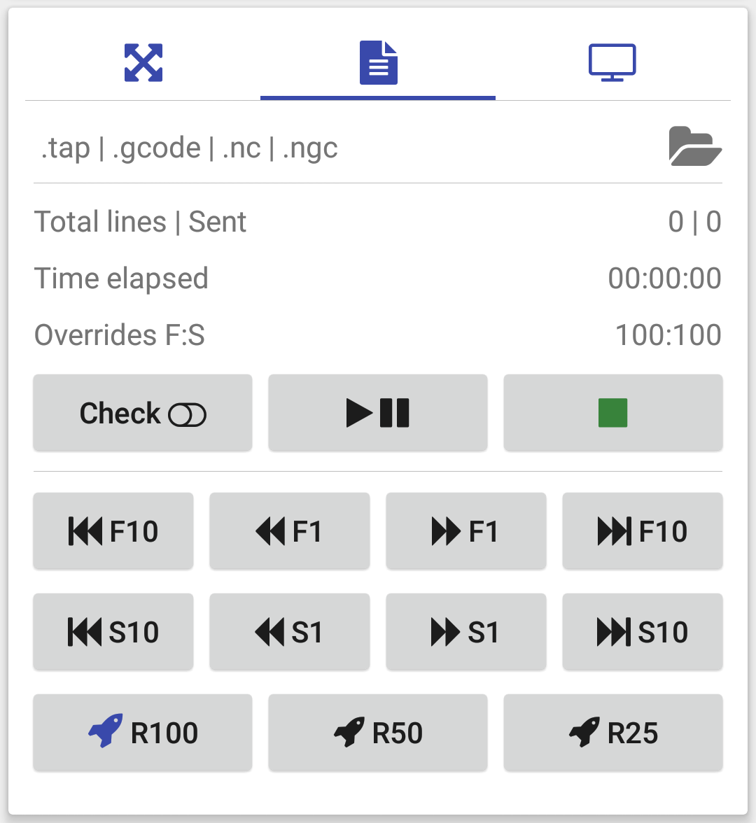 File Streaming Panel | iDraw Controller